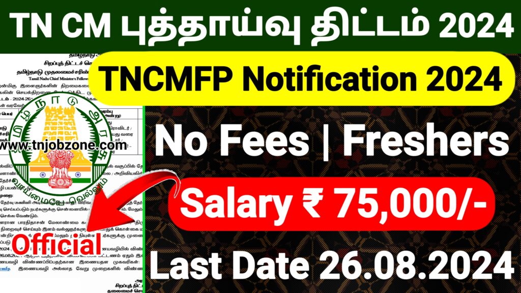 TNCMFP Recruitment 2024 | 25 Vacancies