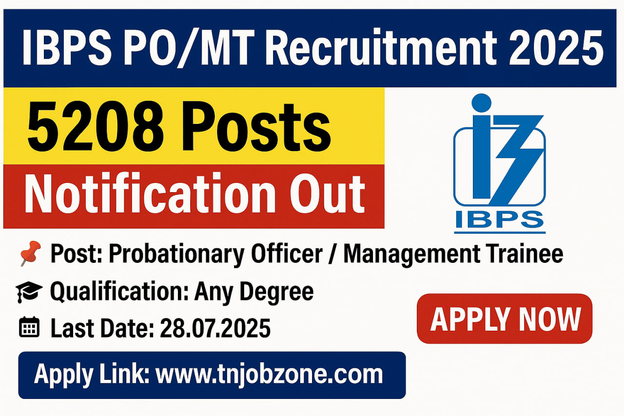 IBPS PO/MT Recruitment 2025 – Big Opportunity to Apply Online for ...