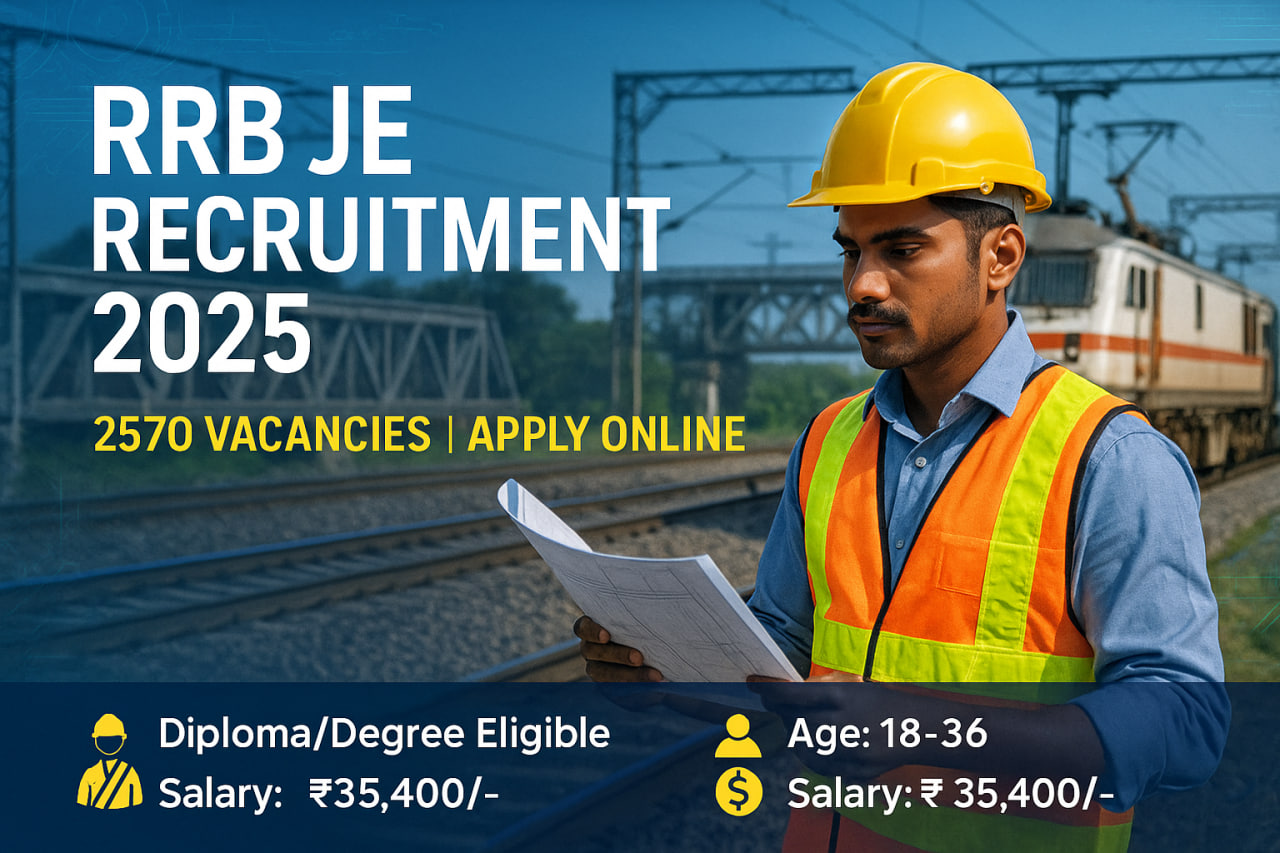 RRB JE Recruitment 2025 – 2570 Vacancies | Apply Online Now