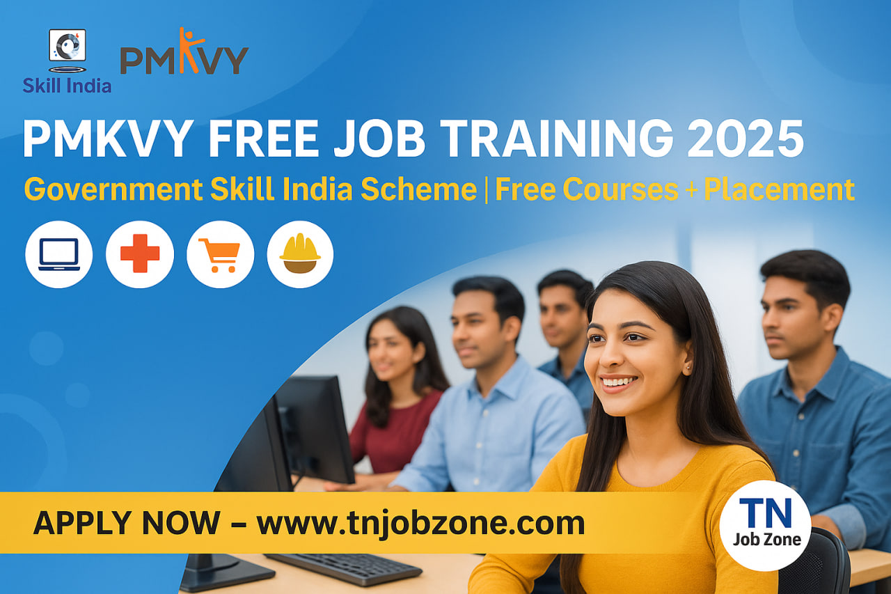 PMKVY Free Job Training 2025 | Skill India Govt Scheme