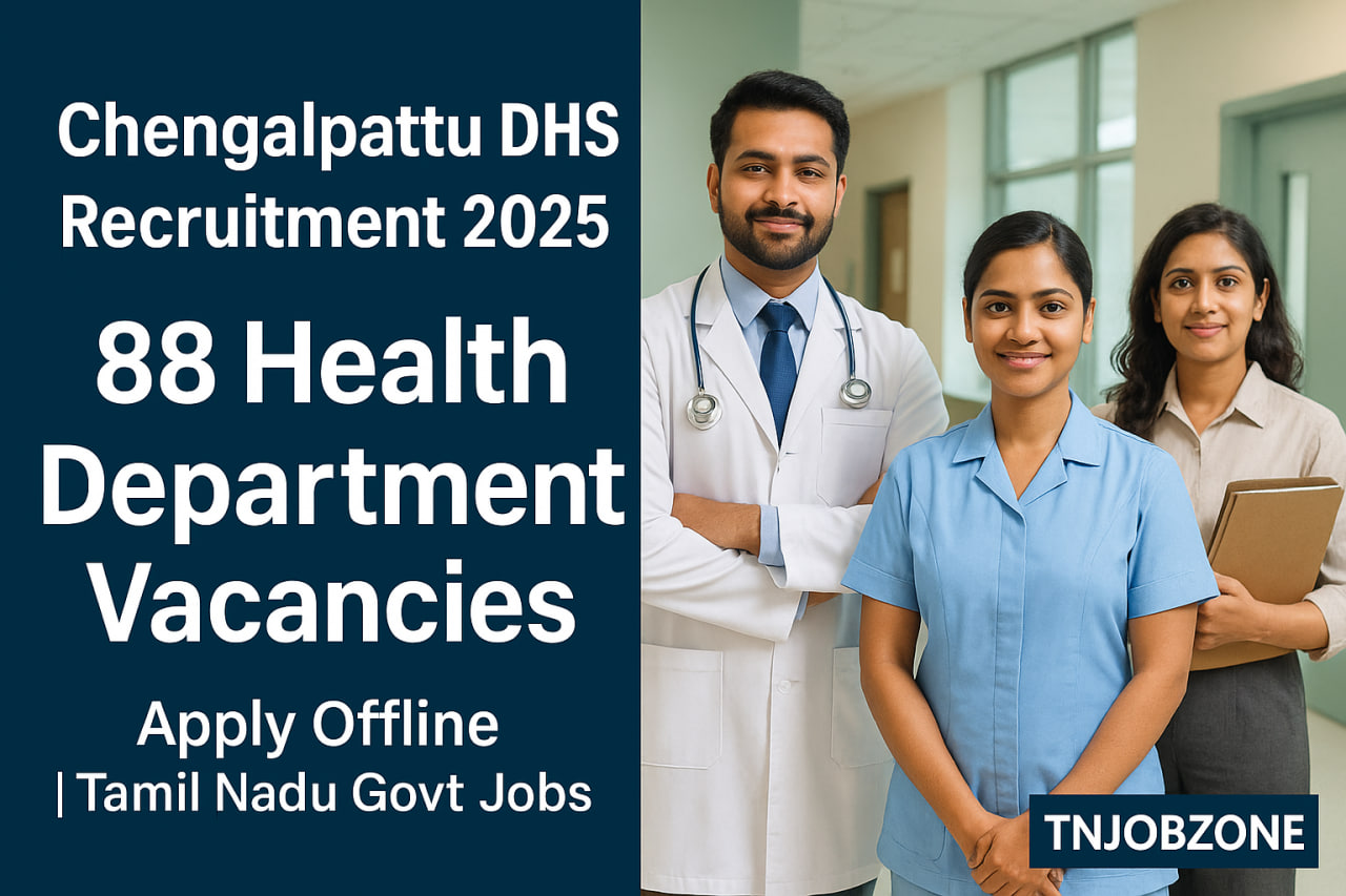 Chengalpattu DHS Recruitment 2025 – Great 88 Health Jobs