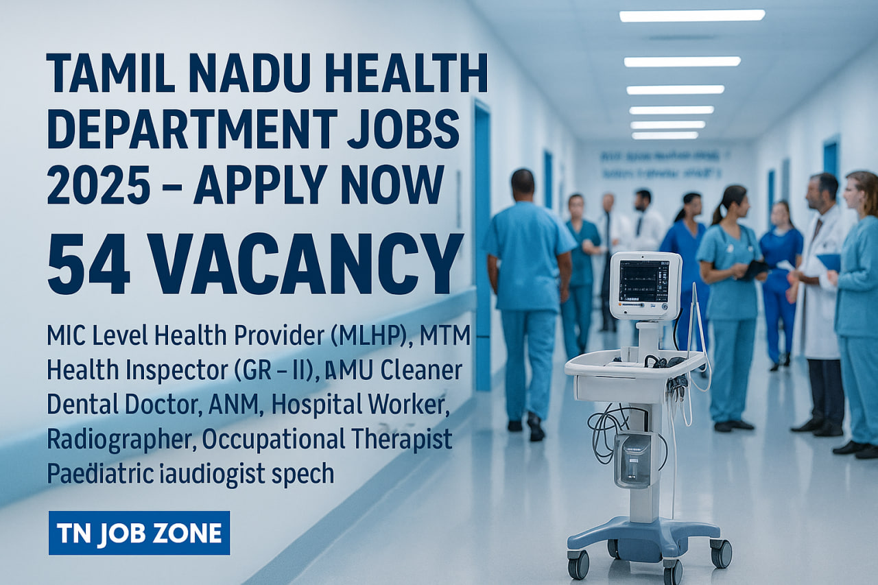 Ramanathapuram DHS Recruitment 2025 – 54 Massive BEST Govt Job Openings