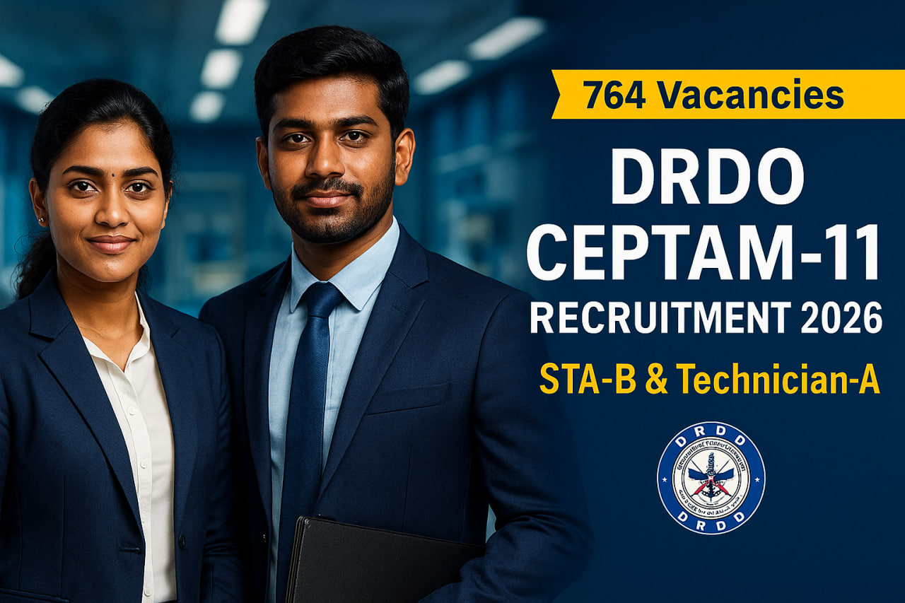DRDO CEPTAM-11 Recruitment 2026 – 764 Vacancies Apply Now