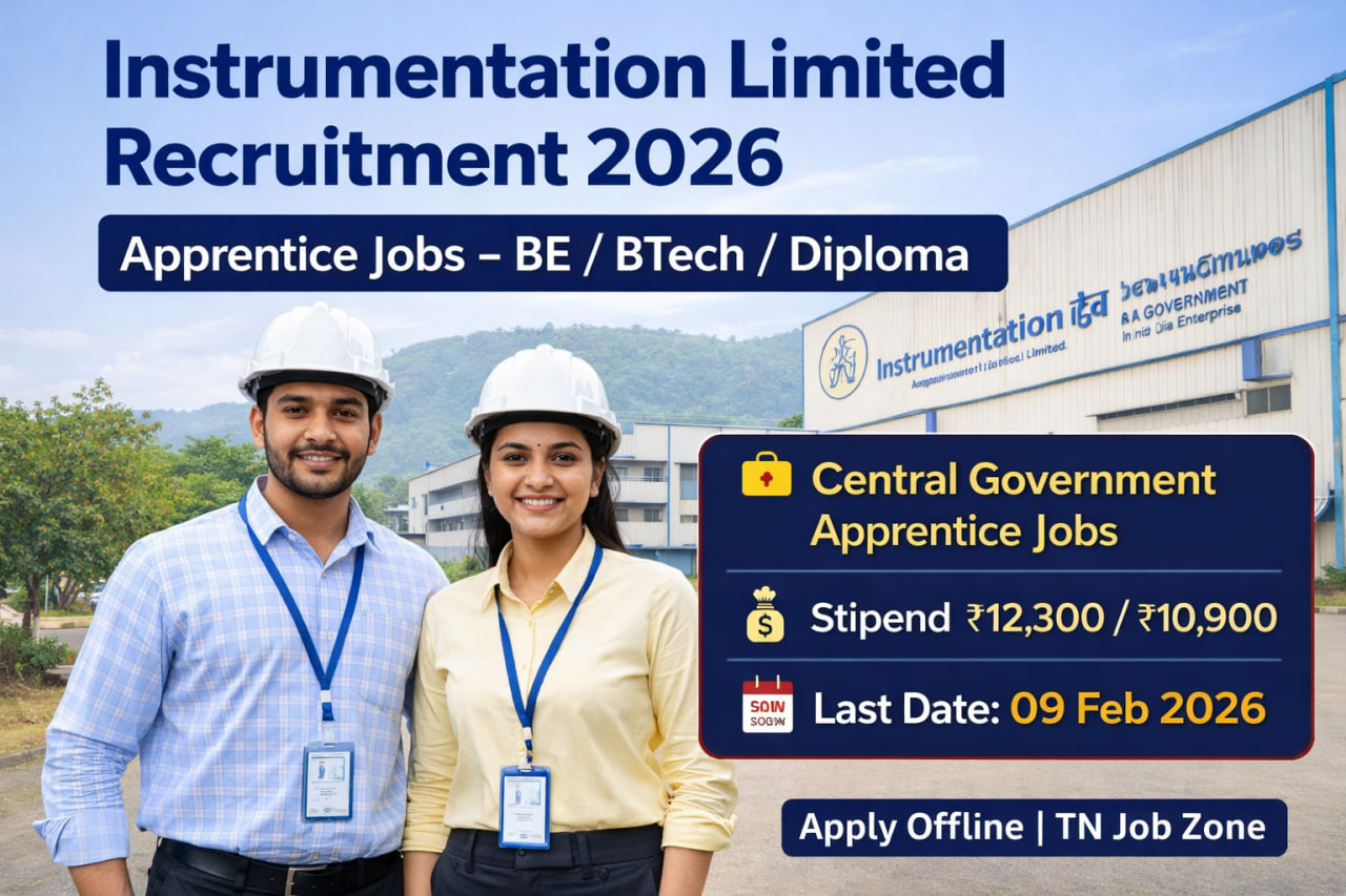 Instrumentation Ltd Apprentice Recruitment 2026 – Great BE, Diploma Jobs