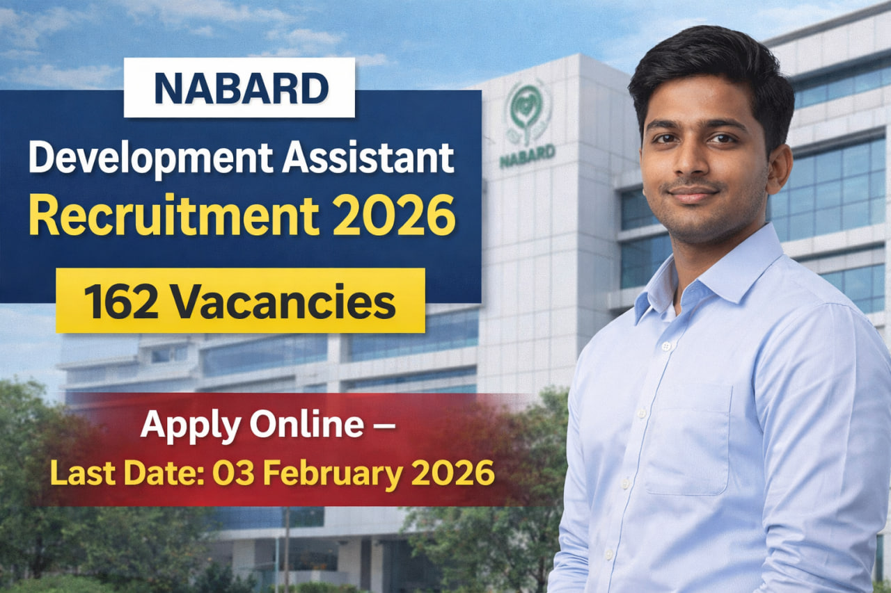 NABARD Development Assistant Recruitment 2026 – 162 Vacancies | Apply Online