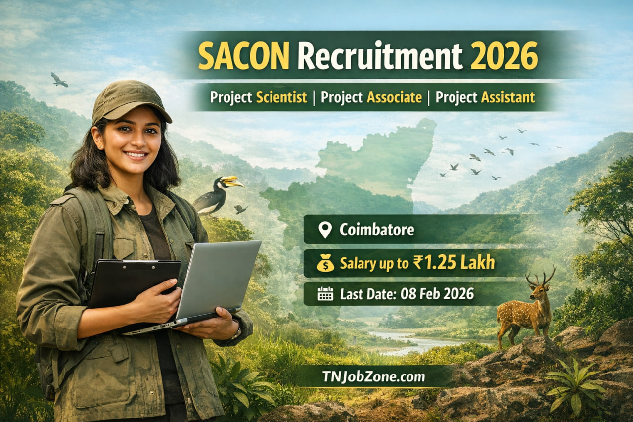 SACON Coimbatore Recruitment 2026 – Exciting Project Scientist ...