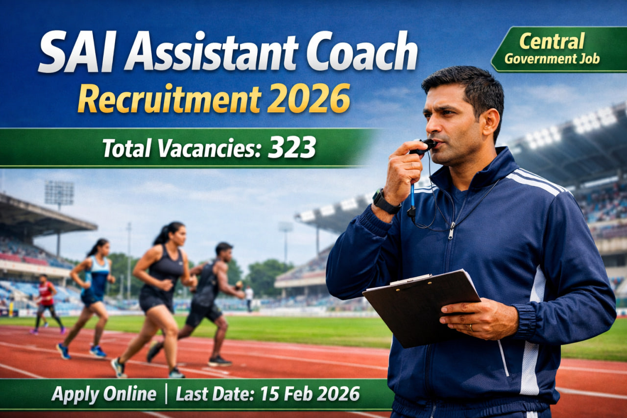 Amazing SAI Assistant Coach Recruitment 2026 – 323 Powerful Central ...