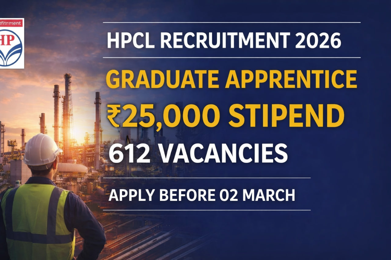 HPCL Graduate Apprentice Recruitment 2026 – Powerful Great 612 ...