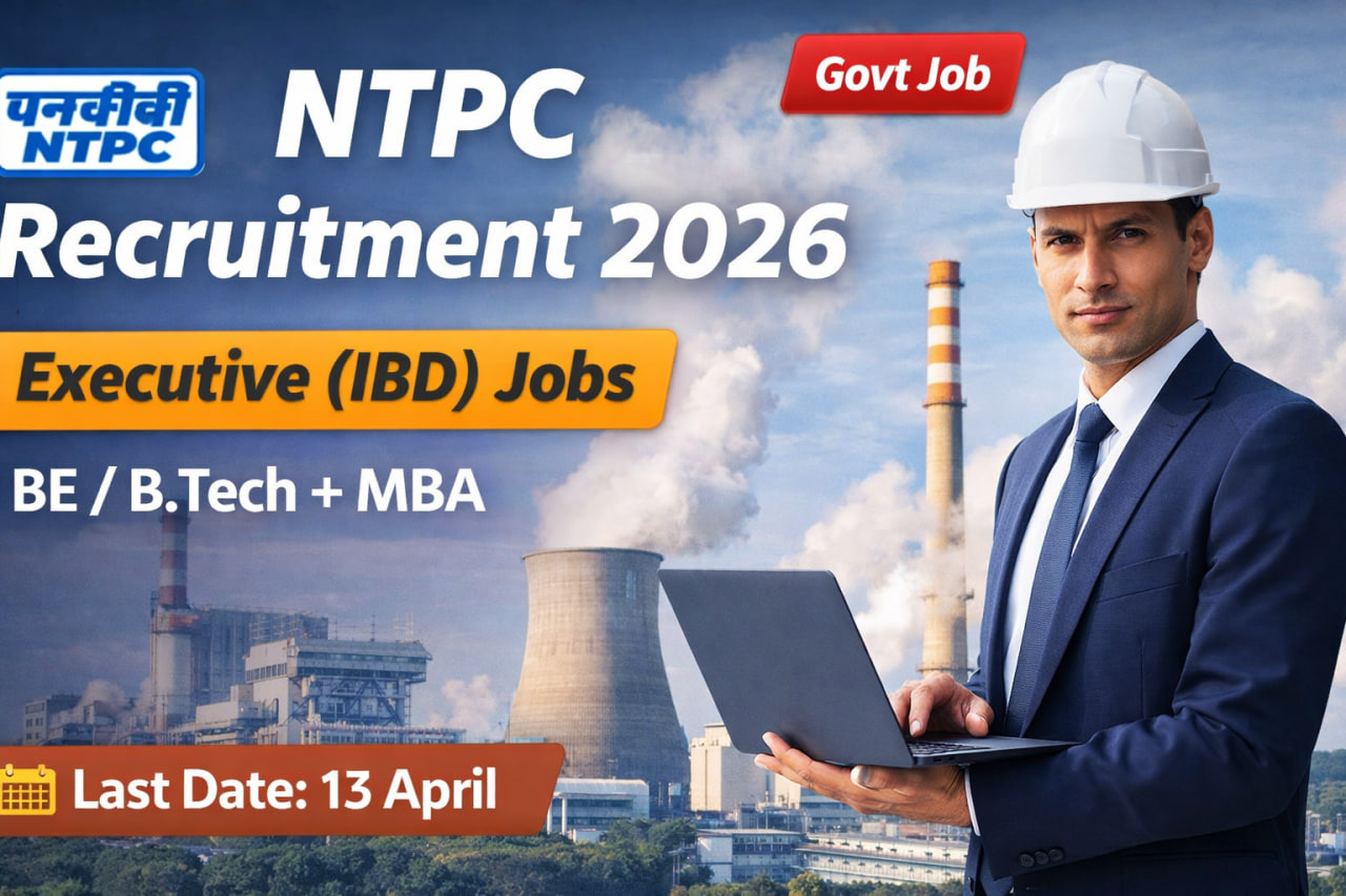 NTPC Recruitment 2026 Apply Online – Executive (IBD) Great Massive 4 ...