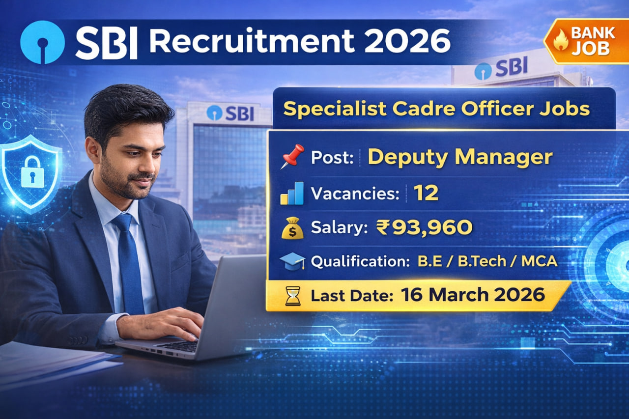 SBI Recruitment 2026 Apply Online – Great Powerful 12 Specialist Cadre ...