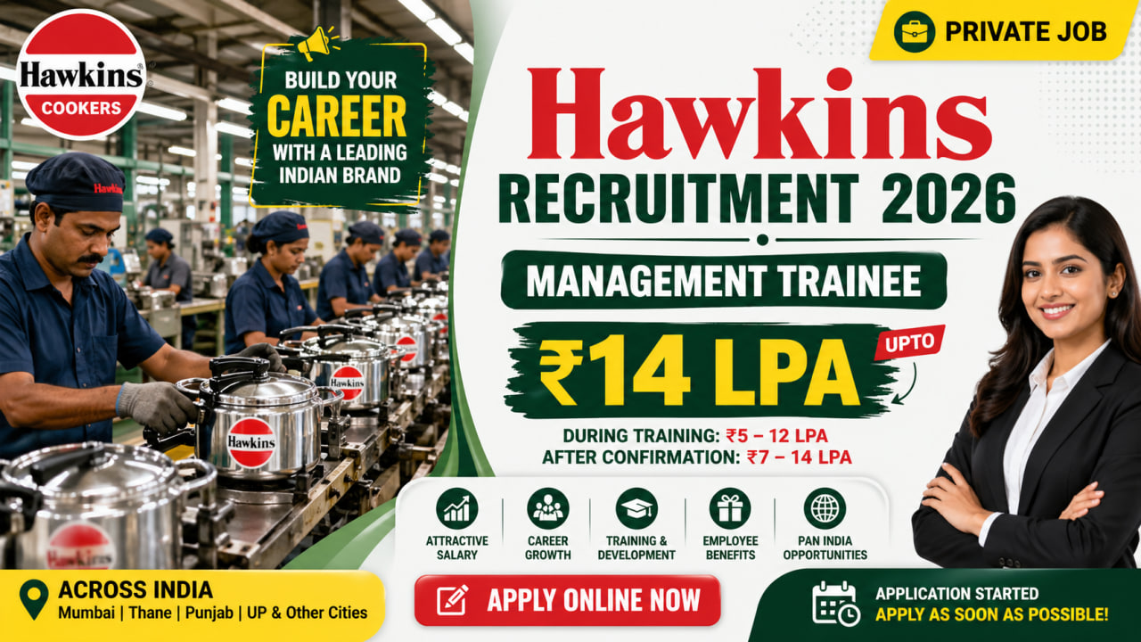 Hawkins Cookers Recruitment 2026 Apply Now | Management Trainee Jobs ...