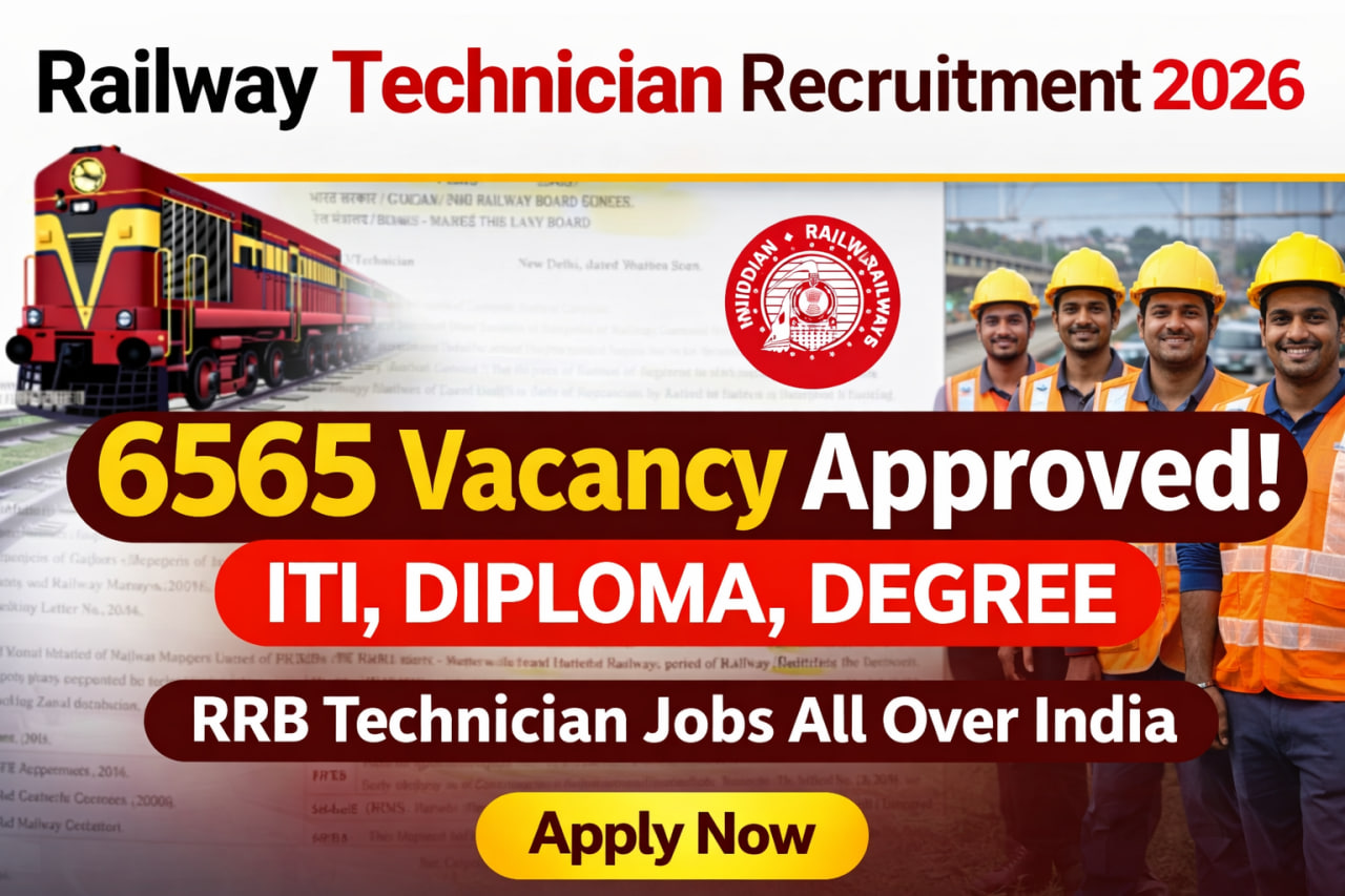Railway Technician Recruitment 2026 – 6565 Vacancies Approved | RRB ...
