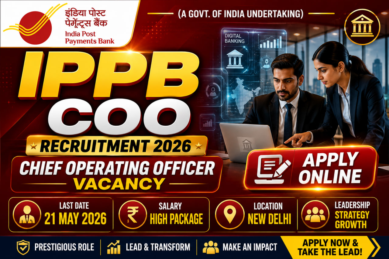 IPPB COO Recruitment 2026 Notification Out – Apply Online for Chief ...